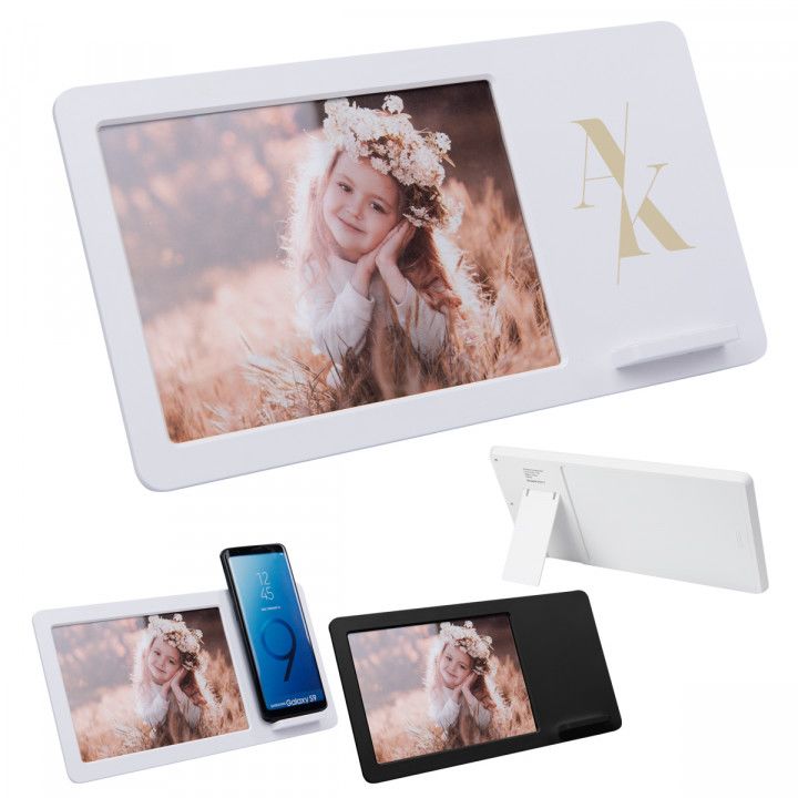 Printed Wireless Charging 4" x 6" Picture Frame | Custom Tech Chargers