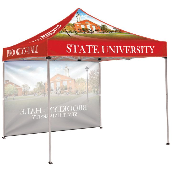 Custom 10' Square Canopy Tent- Full Side | Custom Tents