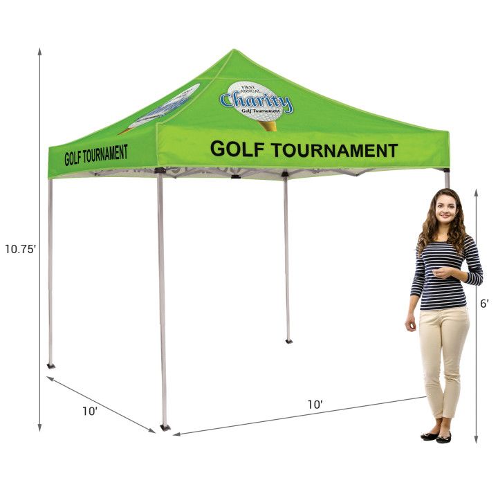 Full Color Design 10' Square Canopy Tent | Custom Event Tents