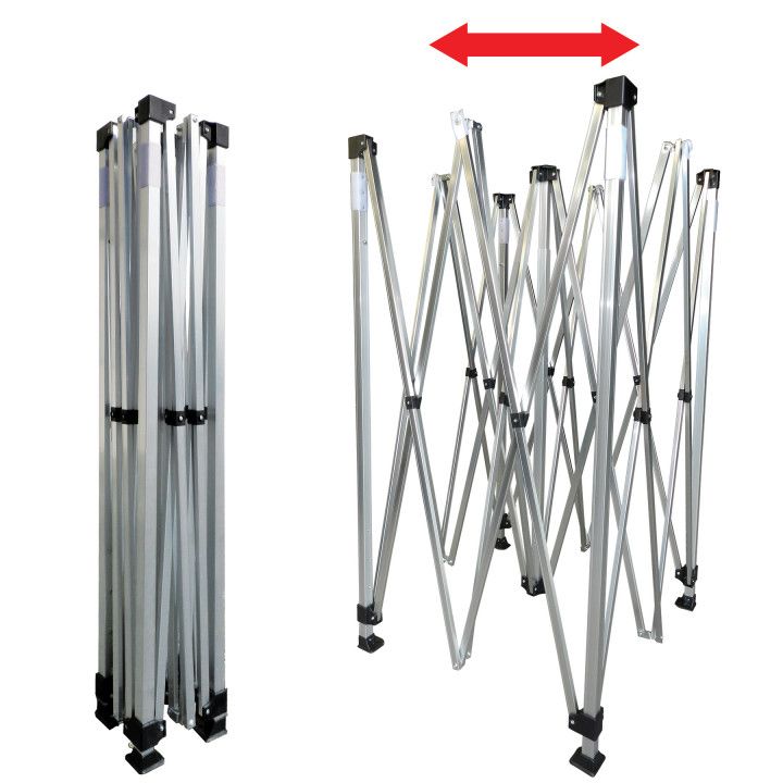 Custom 10' Square Canopy Tent- Full Side | Custom Tents