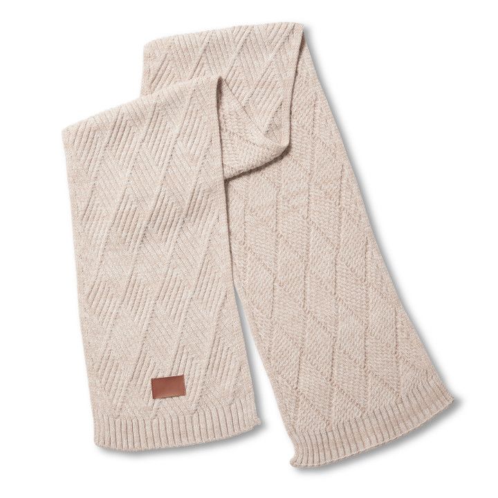 Custom Logo Trellis Knit Scarf | Custom Scarf Gifts