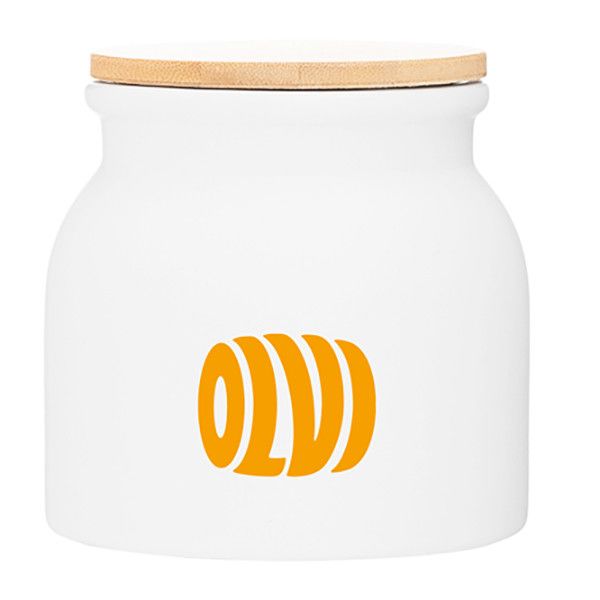Custom Printed Vida Stoneware Crock Container