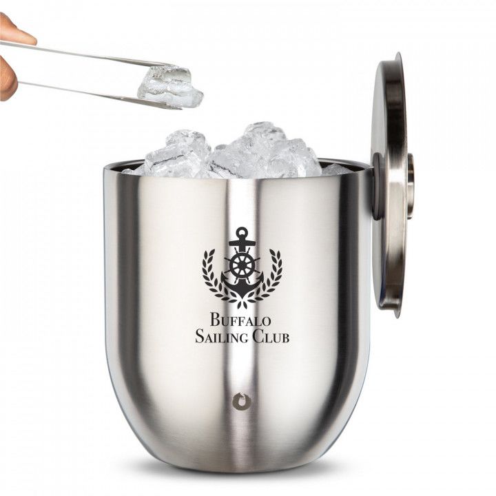 Printed Logo Snowfox Ice Bucket | Promotional Bar Accessories