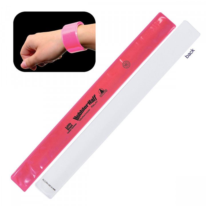 Printed Logo Reflective Safety Slap Bracelet | Logo Wristbands