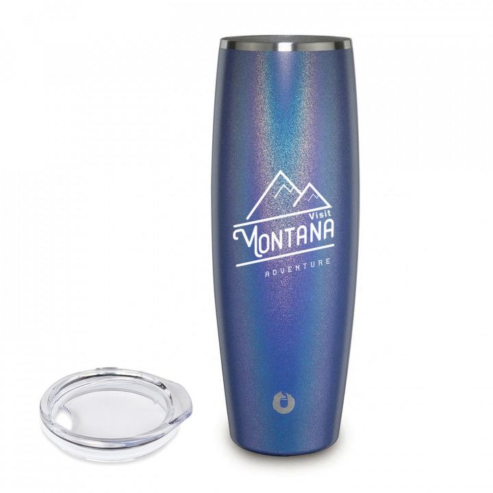 Custom Snowfox 24 oz Beer Glass with Lid | Custom Beer Mugs