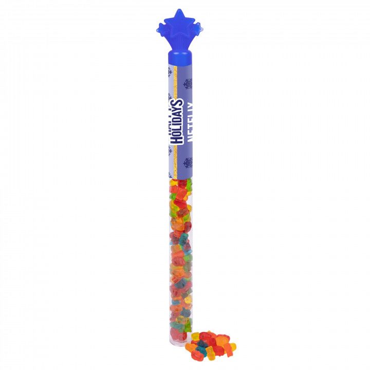 Logo Superstar Candy Tube - Mini Gummy Bears| Custom Candy Gifts