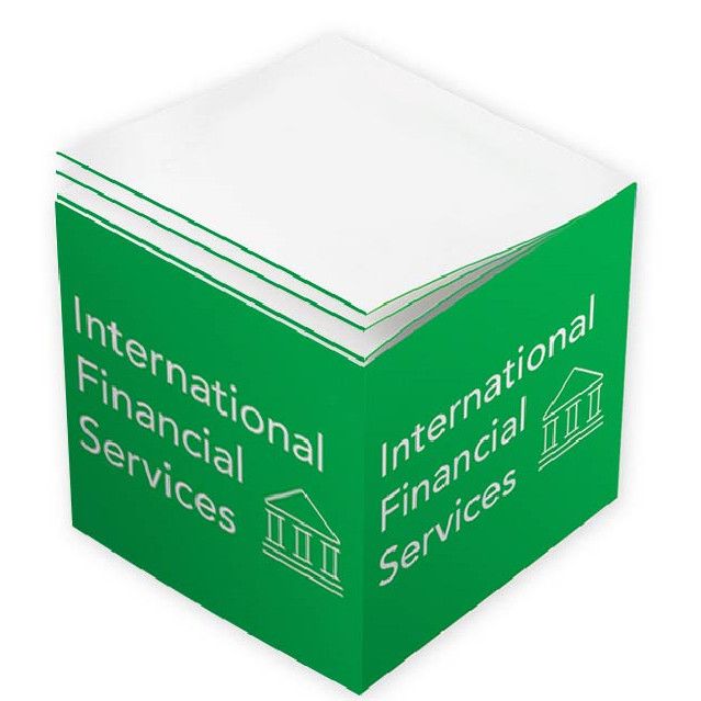 Full Size 3 3/8 Inch 3M Post-It Note Cubes Imprinted Sides