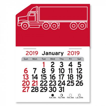 Peel-N-Stick® Calendar | Semi Truck | Personalized Calendars
