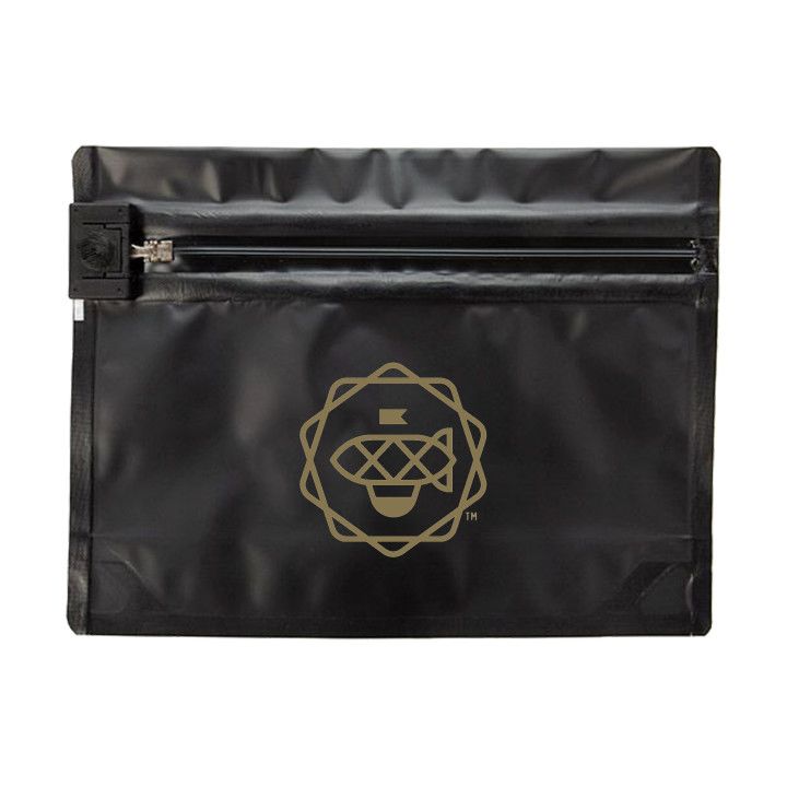 Printed 28 Gram Child Resistant Cannabis Pouch | Logo Cannabis Bags
