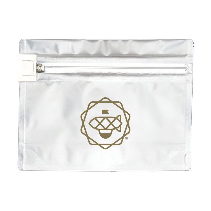 Printed 28 Gram Child Resistant Cannabis Pouch | Logo Cannabis Bags