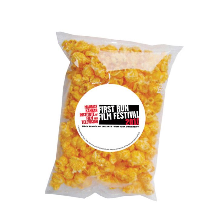 Custom Logo Gourmet Popcorn Singles | Promotional Snack Giveaways