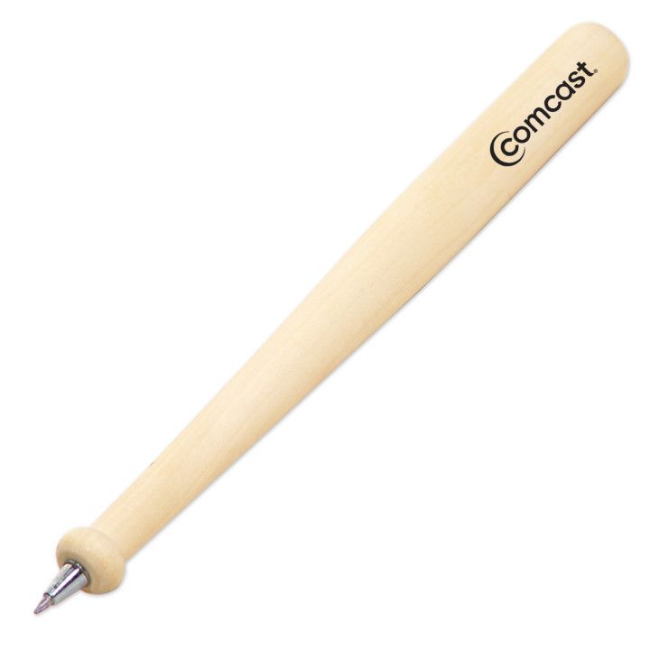 Logo Imprinted Wood Baseball Bat Pen | Promotional Pens