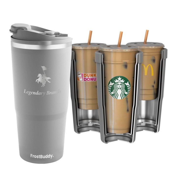 Logo Imprinted Frost Buddy To-Go Cup Insulator | Custom Koozies