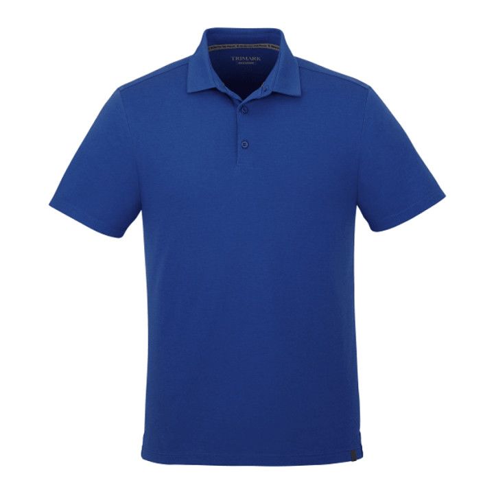 Custom Logo Men's Recycled Cotton/Poly Polo - SOMOTO