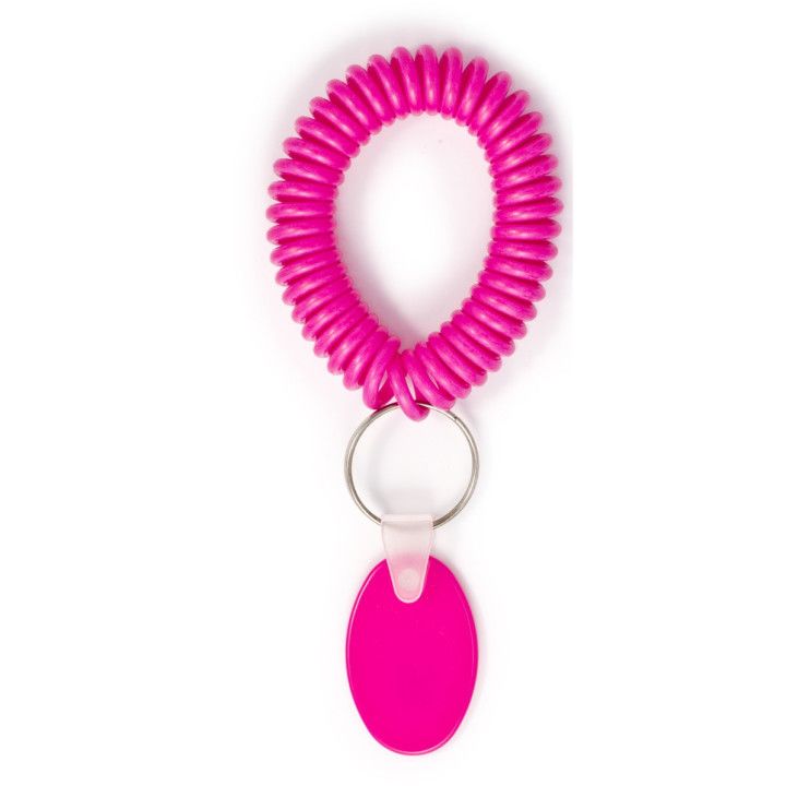 Promotional Wrist Coil Key Ring and Key Tag | 4AllPromos