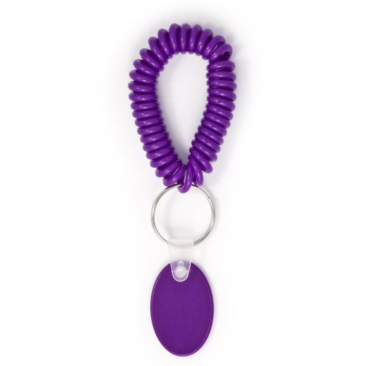 Promotional Wrist Coil Key Ring and Key Tag | 4AllPromos