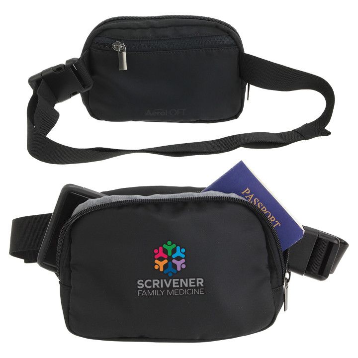 Custom Logo Water Resistant Unisex Belt Bag - Aeroloft