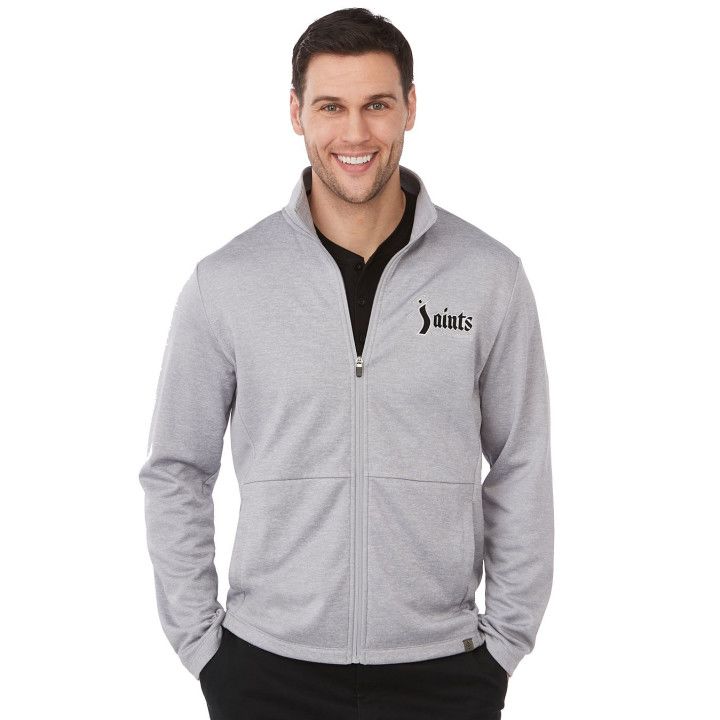 Eco-Friendly Men's Knit Fleece Full Zip Promo Jacket - Merritt