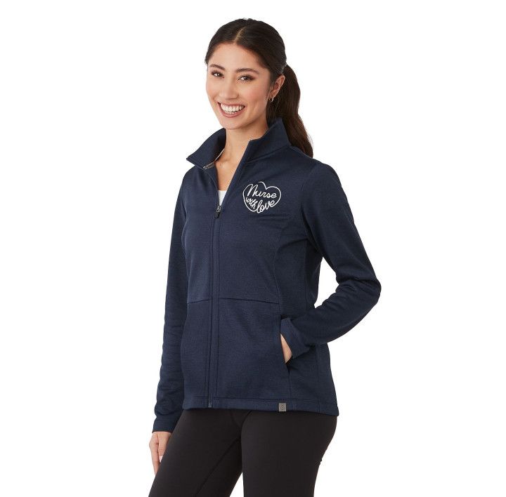 Sustainable Women's Knit Fleece Full Zip Promo Jacket - Merritt