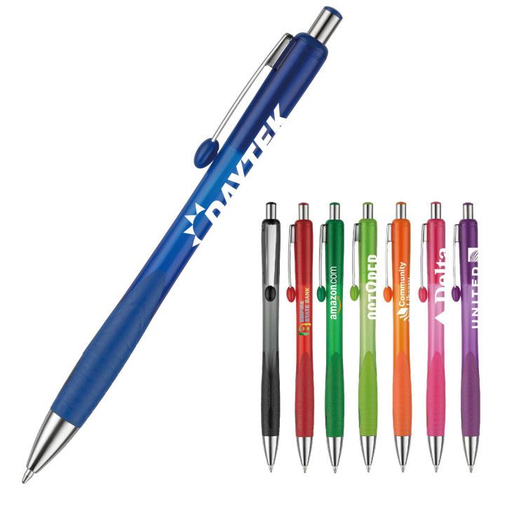 Promotional Imprinted Desoto Clear Pen | Custom Office Pens