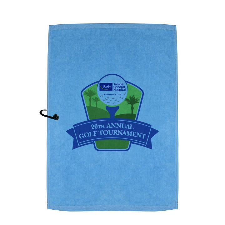 Imprinted Logo Champions Golf Towel | Custom Golf Gifts
