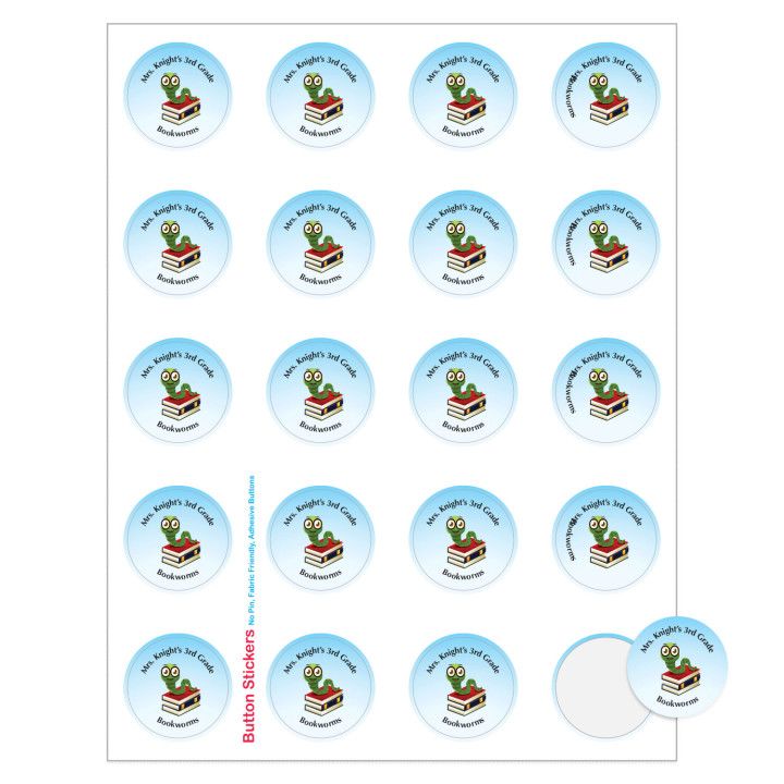 Circle 1½" Button Stickers | Custom Stickers in Bulk