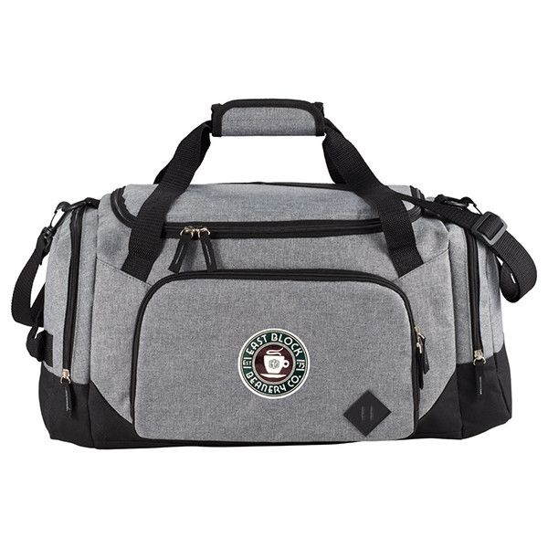 Imprinted Graphite 21" Weekender Duffel Bag | Custom Travel Bags