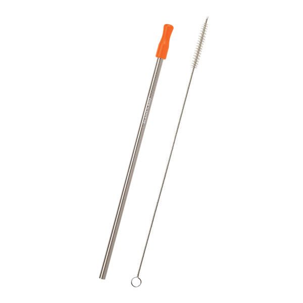 Branded Stainless Steel Straws | Stainless Straw with Cleaning Brush