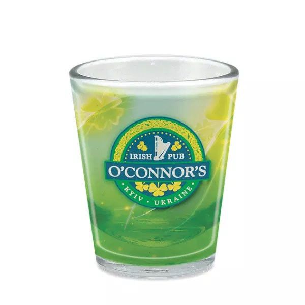 Custom Full Color Glass Shot 2oz | Imprinted Shot Glass