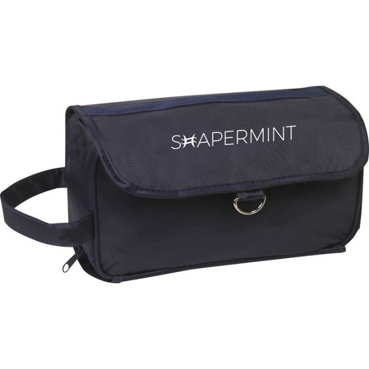 Custom Logo Fold-Up Toiletry Travel Bag | Promotional Travel Amenities