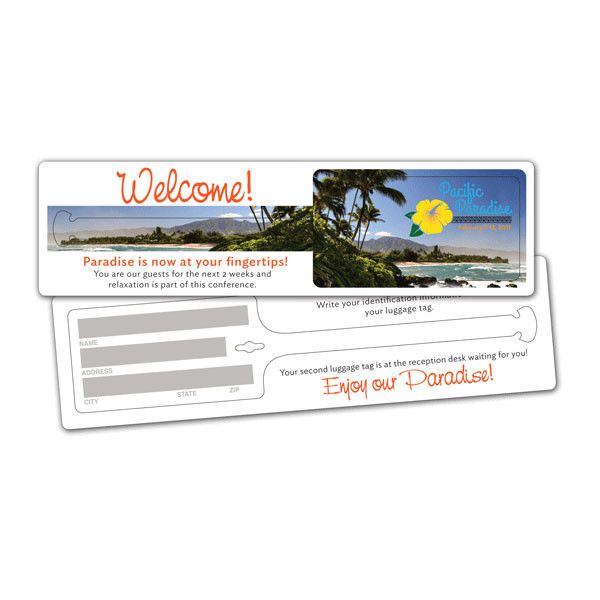 All In One Smart Travel Tag with Logo | Promotional Bag Tags