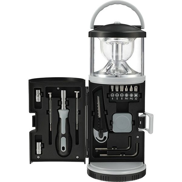 Logo Multi Function Lantern - 15 piece Tool Kit | Promo Tool Kits