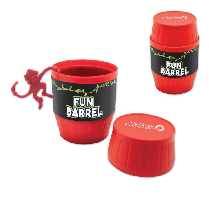 Custom Imprinted Fun Barrel | Promotional Toys