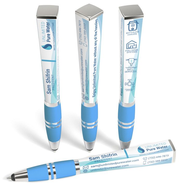 Custom The adpen with Stylus | Customized Square Pen with Stylus