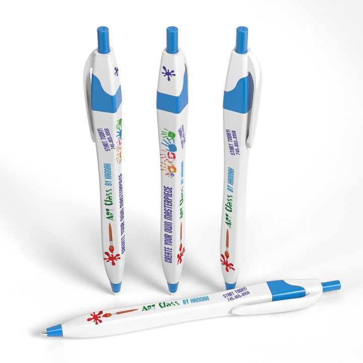 Full Color 3 Sides Squared Slimster Click Pen | Custom Pens