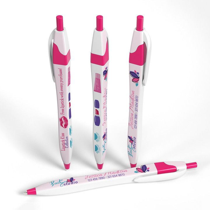 Full Color 3 Sides Squared Slimster Click Pen | Custom Pens