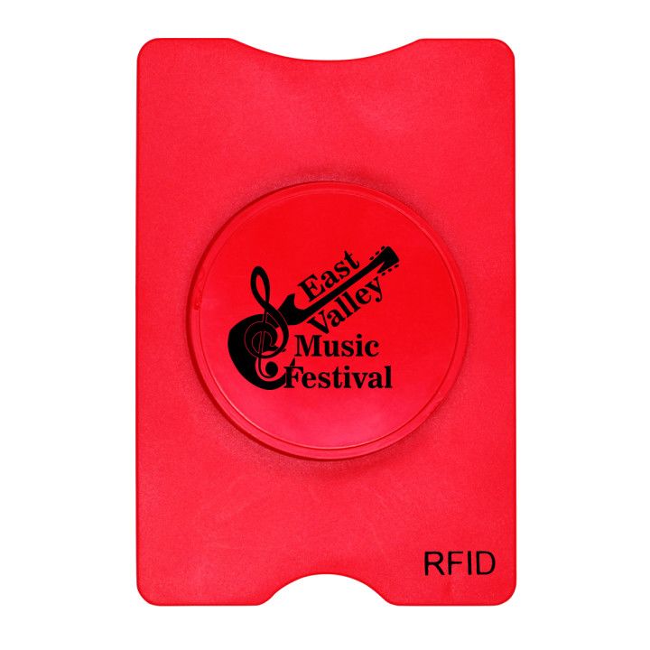 Customized RFID Stand-Out Phone Card Holder | Promotional RFID Wallets