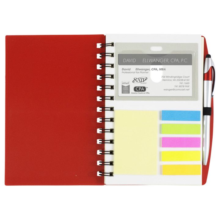Custom Allegheny Spiral Sticky Notebook | Logo Sticky Notes
