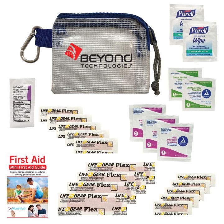 Imprinted First Aid Essentials | Logo Safety Bandage Bag