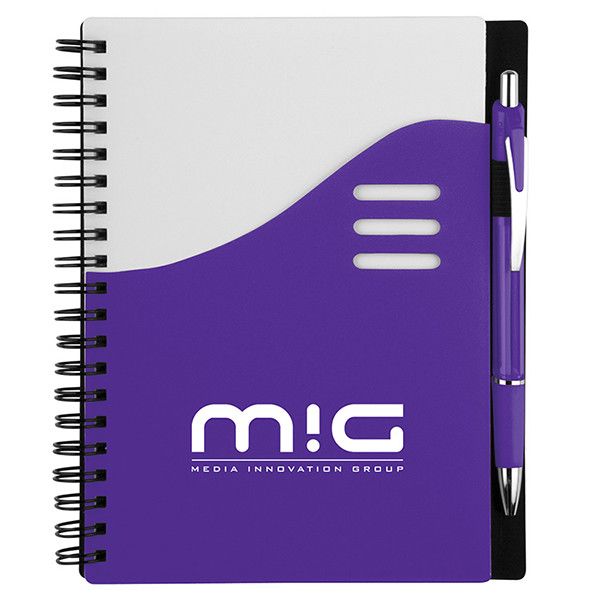 Small Custom Spiral Notebook with Plastic Cover | Promo Notebooks