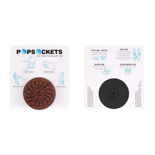 Authentic PopSockets Rosewood Phone Grip with Logo | Custom PopSockets