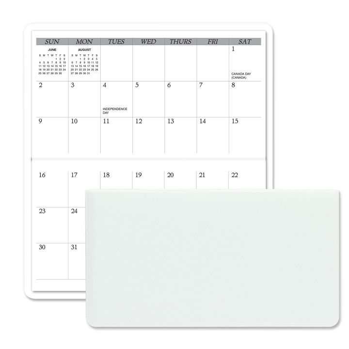 Horizontal Calendar Pocket Planner USA Made with Logo