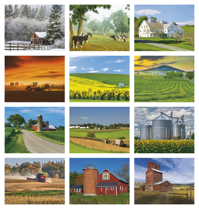 Agriculture Themed Wall Calendar | Promotional Calendars Wholesale