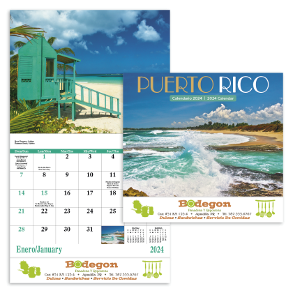 Puerto Rico Calendar with Custom Imprint | Promotional Calendars