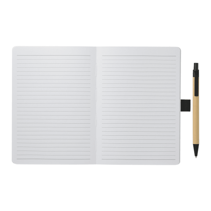 Promotional FSC Recycled 5" x 7" Notebook & Pen Set | Journaling Sets