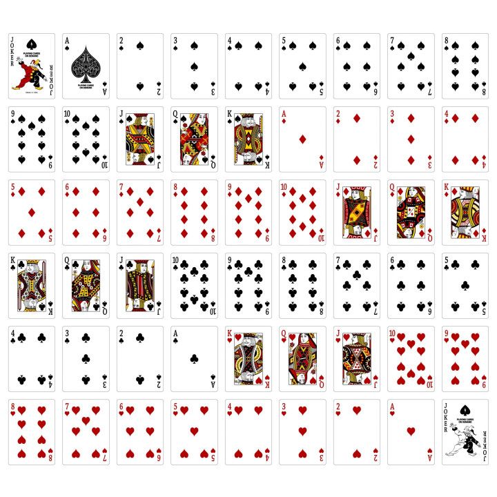 Solid Black Custom Printed Poker Cards | Custom Playing Cards