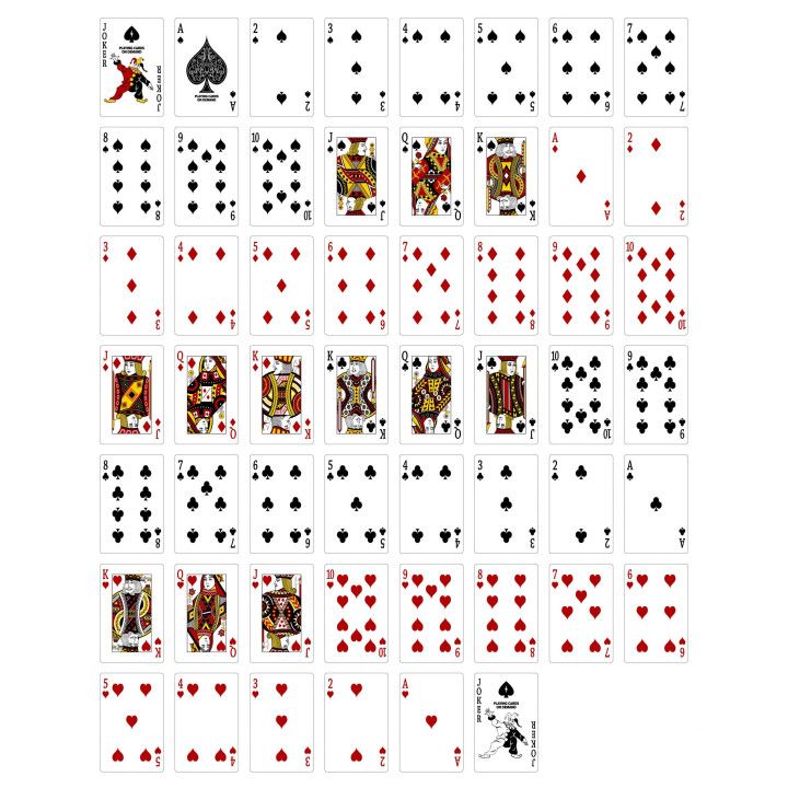 Full Color Custom Back Bridge Size Playing Cards in Full Color Box