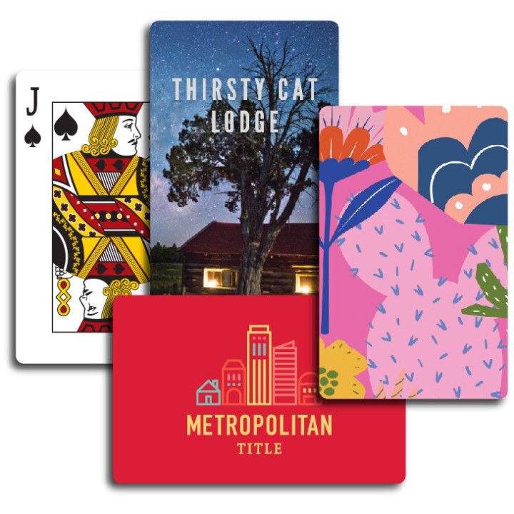 Full Color Custom Back Bridge Size Playing Cards in Full Color Box