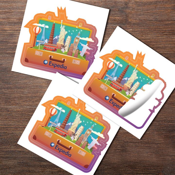 4 Inch Custom Full Color BOPP Kiss Cut Stickers