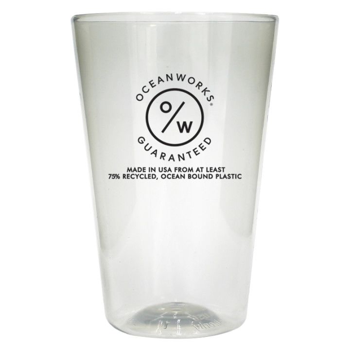 Custom Recycled USA Made Plastic 16 oz Cup from OceanWorks